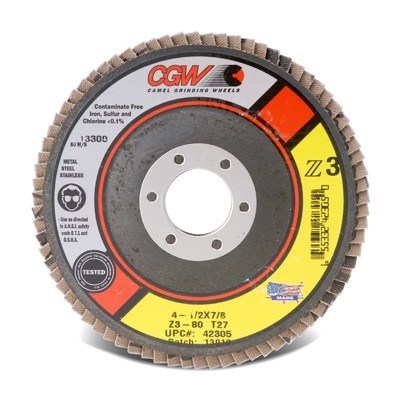 Camel Flap Wheel 4-1/2X7/8, 60 Grit 39724 CGW39724 - Gas and Supply