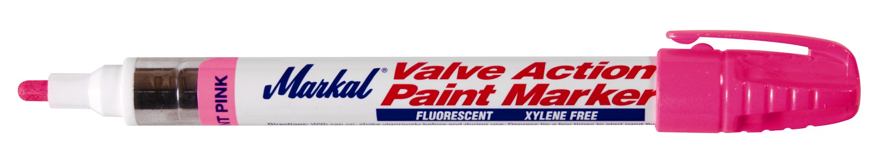 La-Co Markal Valve Action 97053 Fluorescent Pink Paint Marker, 1/8 Inch ...