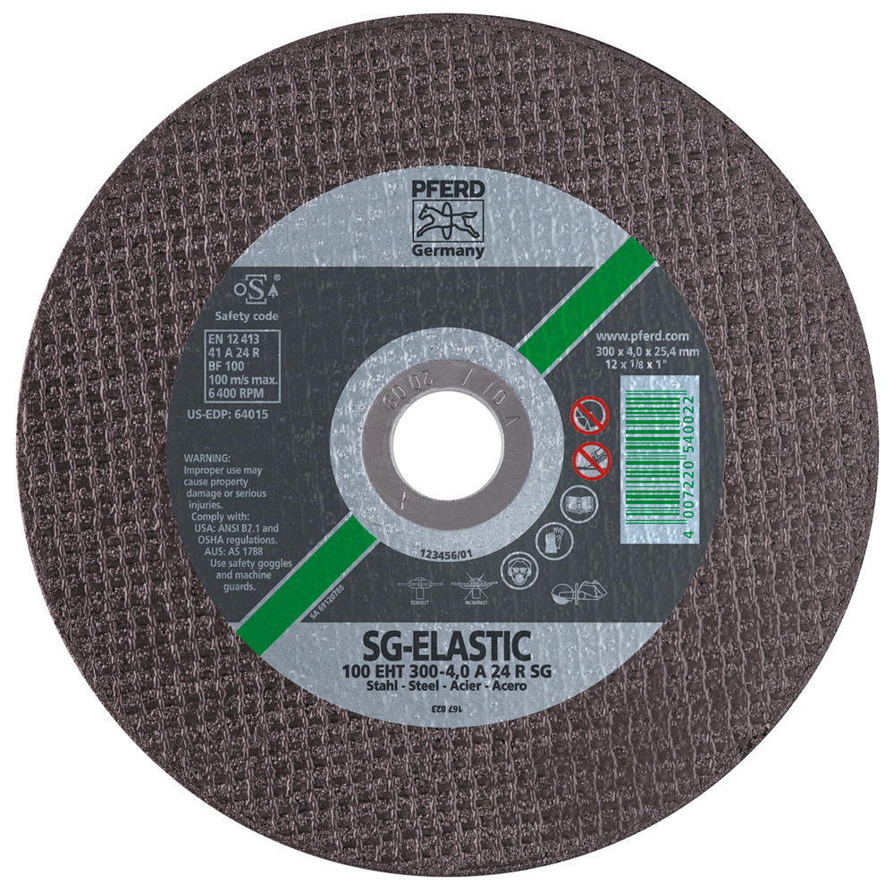 Pferd 64018 14""X1/8""X1"" Flat Cut-Off Wheel For Portable Machine ...